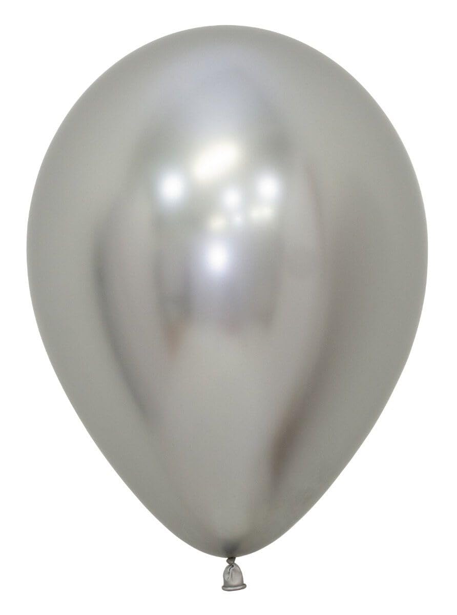 Amazon.com: Sempertex 11" Reflex Silver Sempertex Balloons (50 Count ...