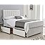 ComfoRest Single Bed Base with 2 Drawers - 3FT - (White Plush ...