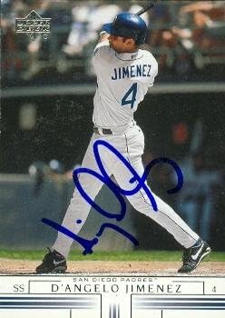 D'Angelo Jimenez autographed Baseball Card (San Diego Padres) 2001 ...