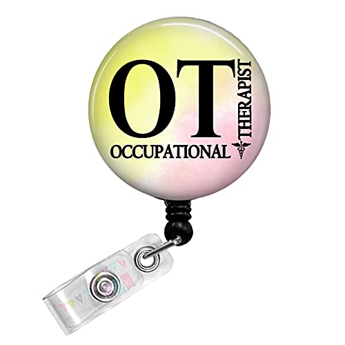 Amazon.com: Occupational Therapist - OT - Watercolor Yellow & Pink ...