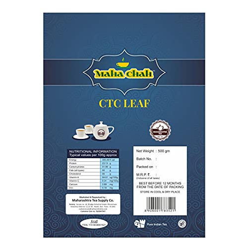Maha CTC Leaf 0.5Kg | CTC Leaf Tea | Maharashtra Tea | CTC Tea - Price ...