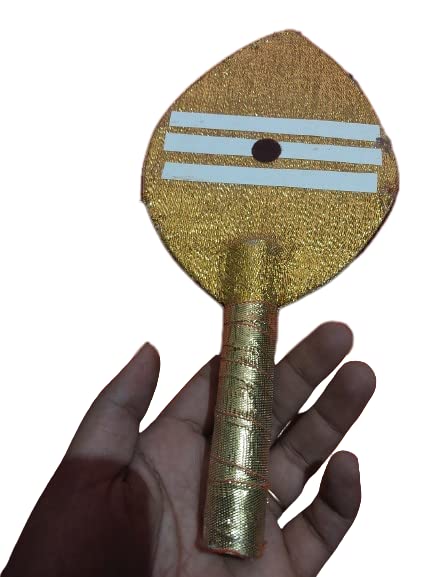 Buy Wood Murugan Vel, Artificial God'S Weapon, Costume For Kids, Gold ...