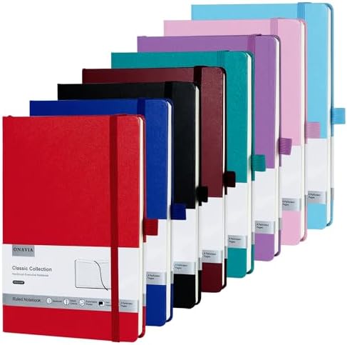 Amazon.com : 6 Pack Journal Notebooks for Work with 6 Pens, A5 ...