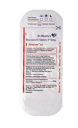 Atocor 10mg - Strip of 15 Tablets : Amazon.in: Health & Personal Care