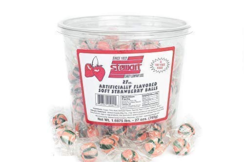Amazon.com : Stewart Old Fashioned Strawberry Flavored Pure Sugar Candy ...
