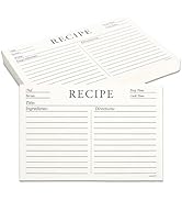 Amazon.com: 5x7 Recipe Cards Double Sided, 50 Count Recipe Cards 5x7 ...