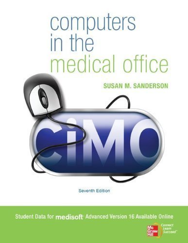 Paperback:By Susan Sanderson: Computers in the Medical Office with ...
