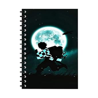AMBER CRAFTS Demons Slayer Tanjiro Run A5 6 x 9 Inch Spiral Notebook ...