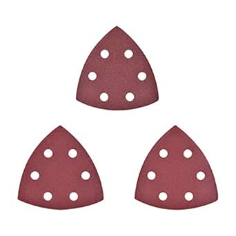 uxcell 15pcs Triangle Detail Sander Sandpaper Sanding Paper Sander Pads ...