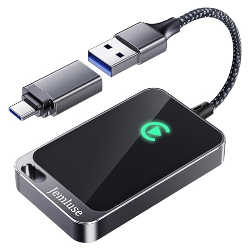 Jemluse Wireless CarPlay Adapter for Apple - Stable Fast Connection for ...