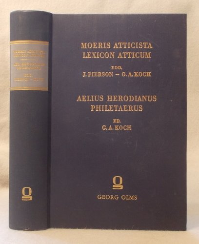 Amazon.com: Moeris Atticista Lexicon Atticum: Aelius Herodianus ...
