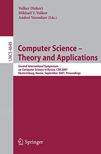 『Computer Science - Theory and Applications: Second - 読書メーター