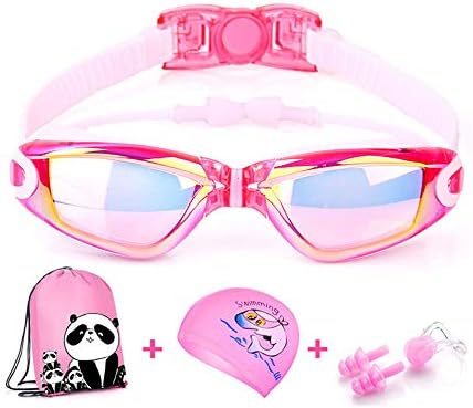 Swim Goggles Set Kids Swimming Goggles for Boys and Girls Adjustable ...
