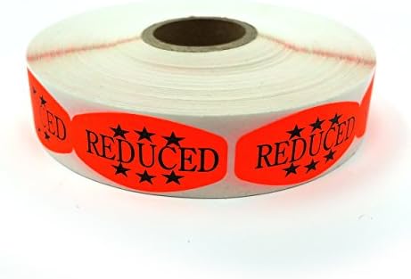 Amazon.com: Reduced Price Store Stickers, Fluorescent Orange Self ...