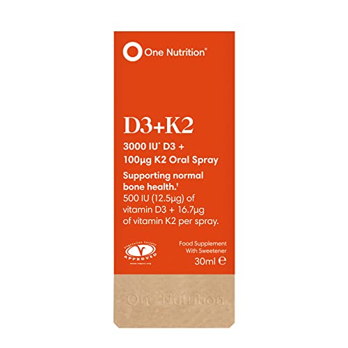 One Nutrition D3 + K2 Oral Spray – Vitamin D3 & Vitamin K2 – Highly ...