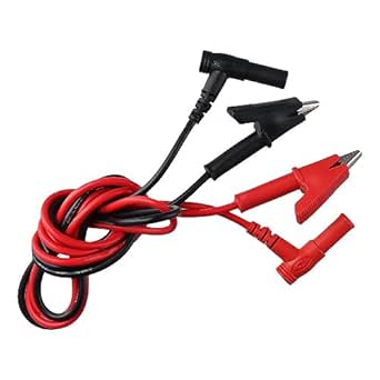 HOBBYIN 1Pair Banana Plug to Alligator Clip Test Lead Crocodile Clip ...