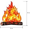 Amazon.com: Boao 2 Set Fake Fire Fake Flame Camping Decoration 3D ...