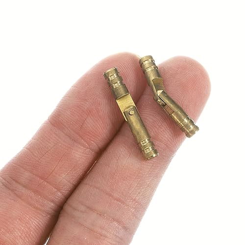 uxcell Invisible Brass Barrel Hinges, 24pcs 4x25mm Brass Concealed ...
