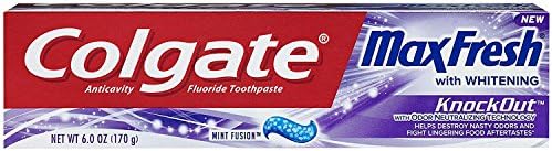Amazon.com : Colgate Max Fresh Knockout Gel Toothpaste, 6 Ounce Pack Of ...