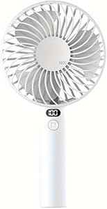Amazon.co.jp: Handheld Fan, Portable Fan, Desktop Fan, Battery, 3 ...