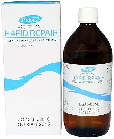 Dental Rapid Repair Liquid, Cold Cure Liquid For Self Cure Denture Base ...