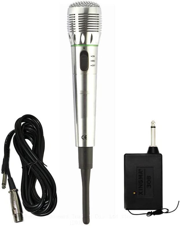 Tech-Lobby® Single Wireless Dynamic Microphone with Receiver Handheld ...