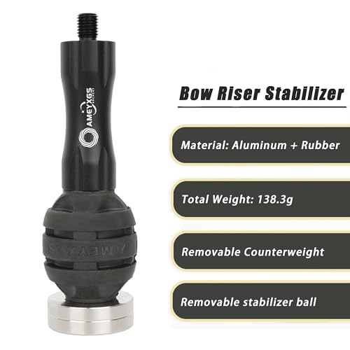 Poearcus Archery Bow Stabilizer Bow Riser Dampers Silencers Shock ...