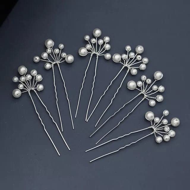 Buy Wedding Hair Juda Pins (Pack of 6) Online at Low Prices in India ...