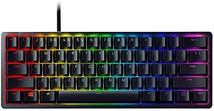 Amazon.com: Razer Huntsman Mini (Purple Switch) - 60% Compact Gaming ...