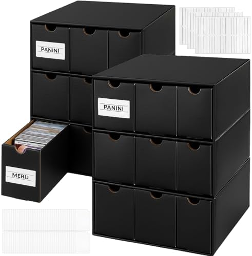 Amazon.com: Mezchi 6 Pack Trading Card Storage Box Organizer with 80 ...