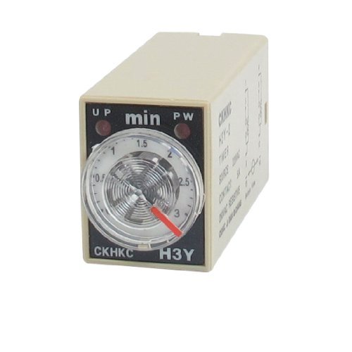 3NH® AC 220V 8P Terminals DPDT 3 Minutes 3Min Delay Timer Time Relay ...