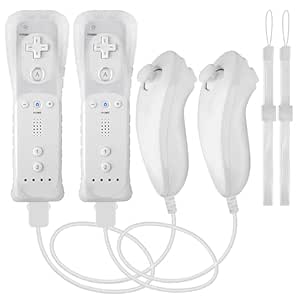 Amazon.com: XiQiDianr Wii Remote Controller and Nunchaku Controller,Wii ...