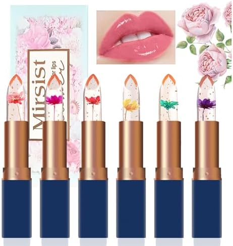 Amazon.com : Bekoeen 6Pcs Clear Magic Color Jelly Lipstick,Crystal ...