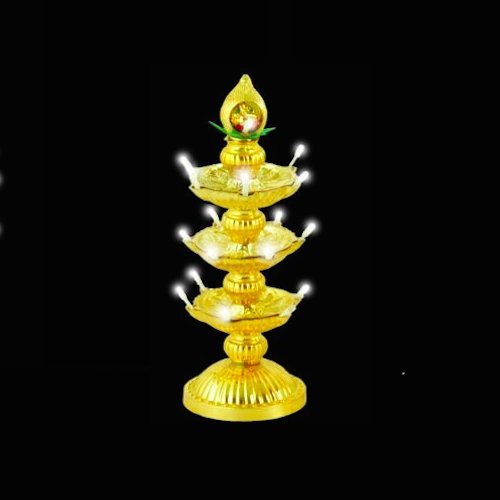 Buy A To Z Traders Electric GOLD Diya Deepak Light Lamp LED Light for ...