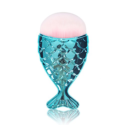 Amazon.com: Mermaid Fish Makeup Brush Fishtail Bottom Brush Powder ...