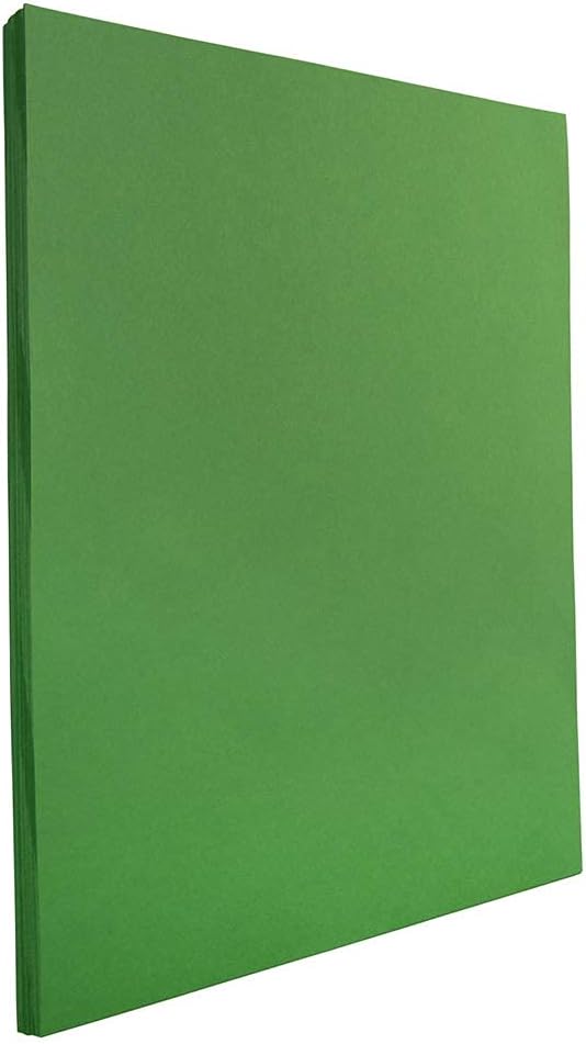 Amazon.com : JAM PAPER Colored 24lb Paper - 90 gsm - 8.5 x 11 - Green ...