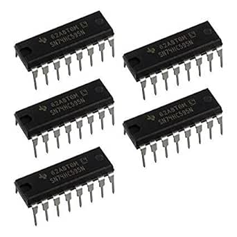 GENUINE 5PCS SN74HC595 Ic 8-Bit Shift Register Dip-16 BOX PACK OF 5PCS ...