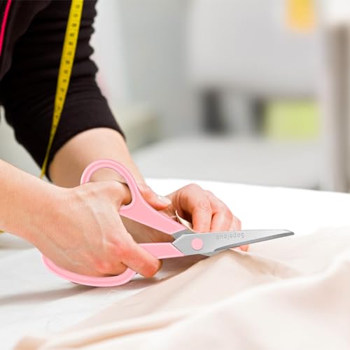 Snapklik.com : Scissors Set Of 6-Pack, 8" Scissors All Purpose Comfort ...