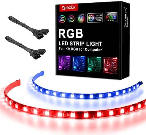 Speclux PC RGB LED Strips Lights, Magnetic LED Light Strips for Modding ...