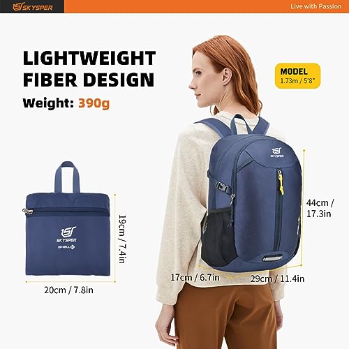 SKYSPER Hiking Backpack 20L Small Travel Rucksack for Women Men ...