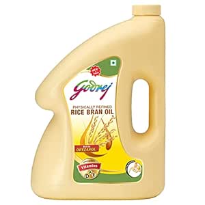 GODREJ PHYSICALLY REFINED RICE BRAN OIL OIL 5L HDPE JAR : Amazon.in: Grocery & Gourmet Foods