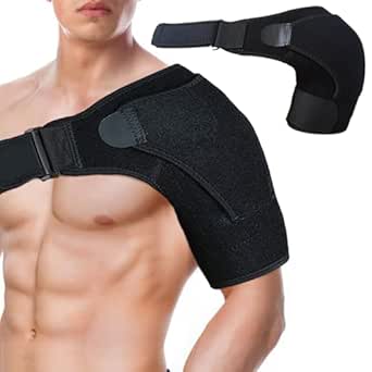 JNOUCS Shoulder Support, 1 PCS Adjustable Shoulder Brace for Right and ...