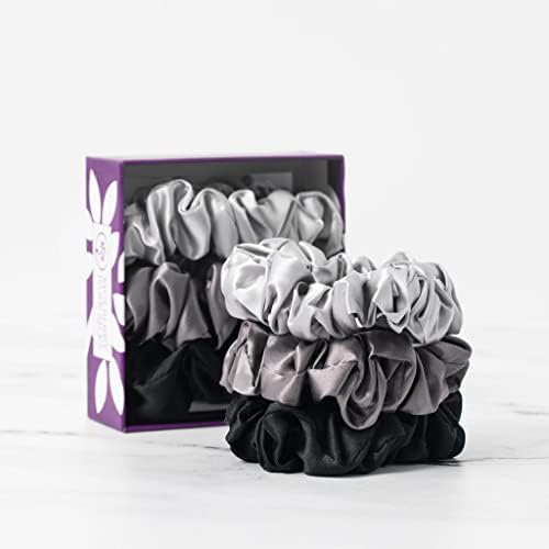 Amazon.com : Mulberry Park Silks 100% Pure Silk Scrunchies, 3 Pack ...