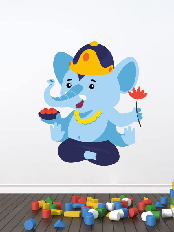 Delight Art Ganesh Bhagwan Wall Sticker Size - (49 * 56) cm : Amazon.in ...