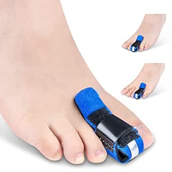 Toe Splint,U-Shaped Toe Corrector Brace, Toe Straightener of Adjustable ...