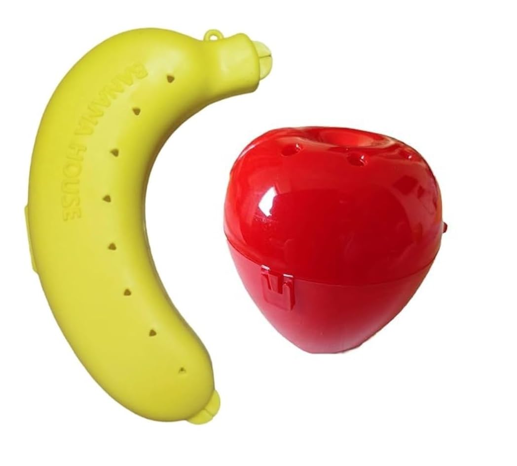 Banana Case + Apple Case Combo for School or Office | Plastic tiffins ...