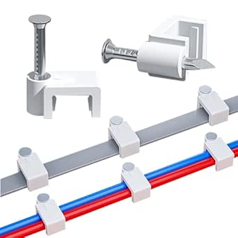 Ethernet Nails Cable Clips - 200 Pieces 8mm Ethernet Cable Clips with ...