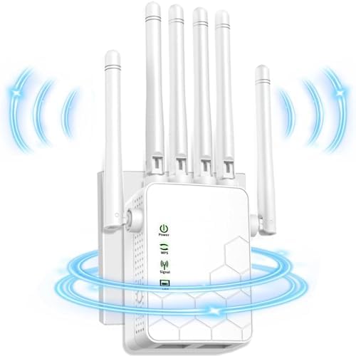 WiFi Extender Booster, WiFi Booster Range Extender with 6 Powerful ...