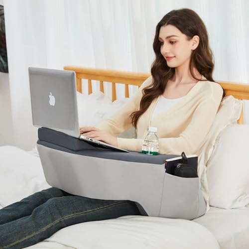 Amazon.com: cooloo8 Lap Desk Pillow, Reading pillow for Lap, Work ...