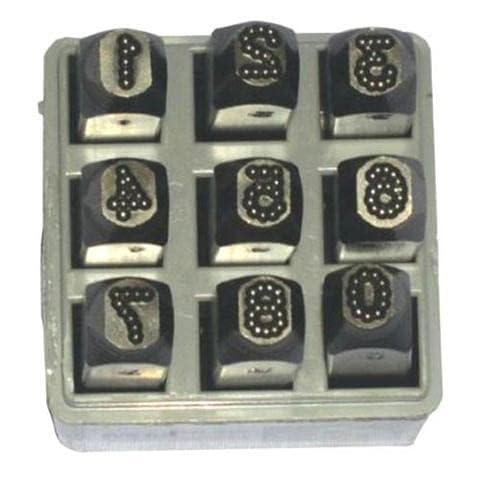 illuminate Tools Dotted Letter & Number Punch Set 9 Numbers Punches ...